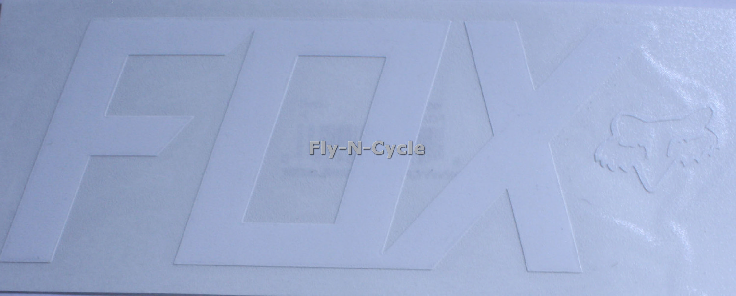 Fox Racing White Fox Tdc 7" Inch Stickers Decals 887537854166| eBay