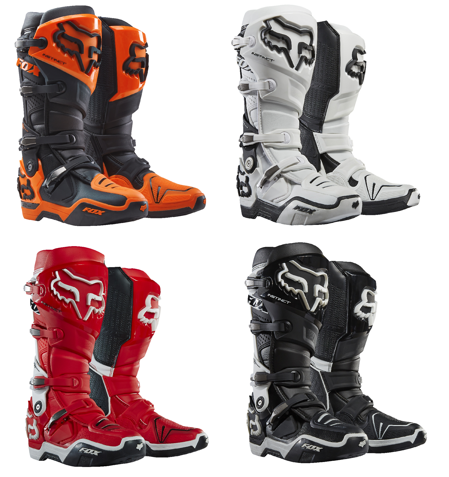 Fox Racing Mens All Sizes & Colors Instinct Dirt Bike Boots MX ATV 2016