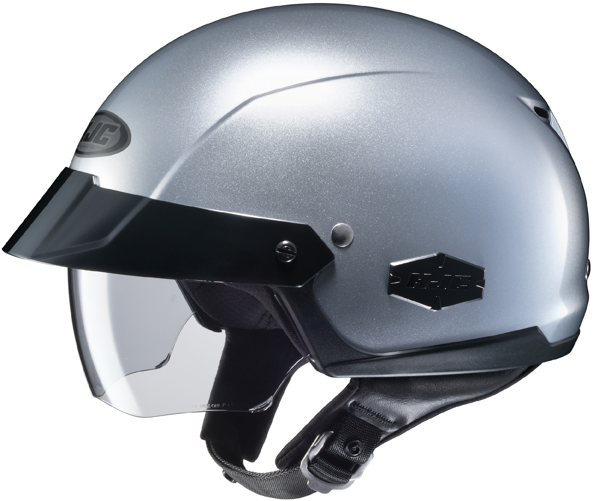 HJC Silver IS-Cruiser Half 1/2 Motorcycle Helmet | eBay